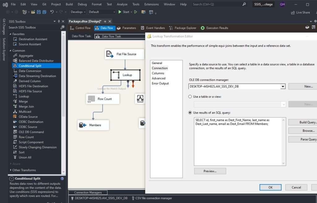 SSIS Package – Incremental Load Using the Lookup Transformation in SQL ...