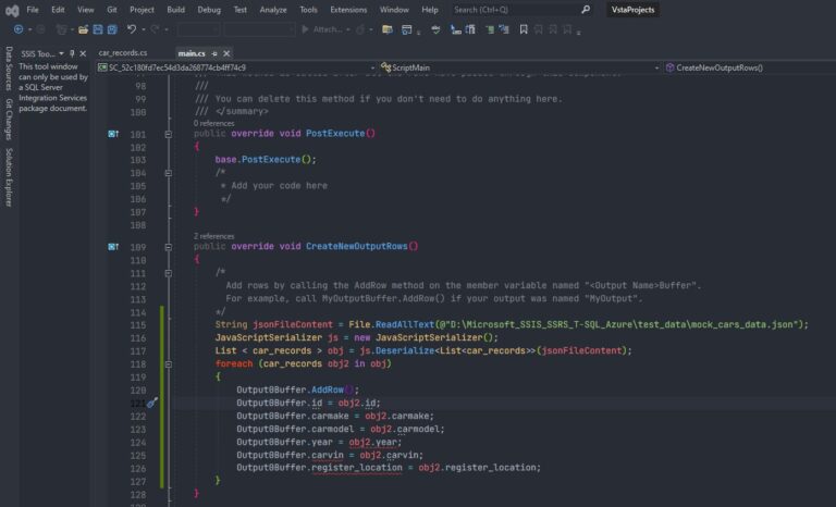 Import JSON File into SQL Server Using SSIS - kni8.com